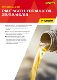 PREMIUM hydraulic oil | PALFINGER